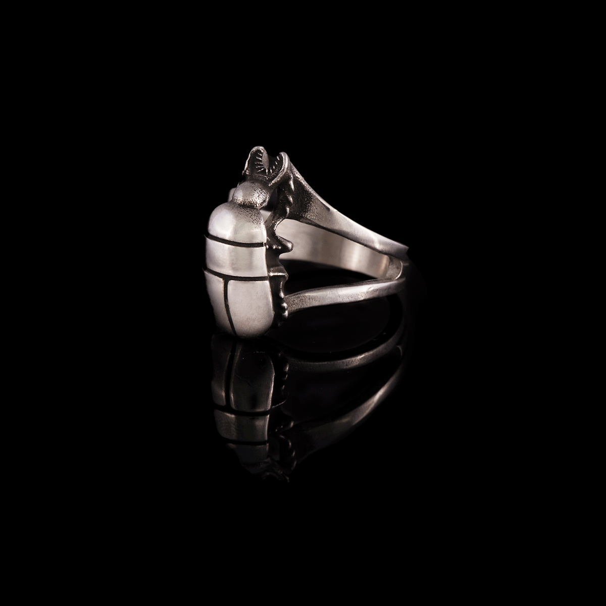 Silver Little Scarab Ring | Alex Streeter