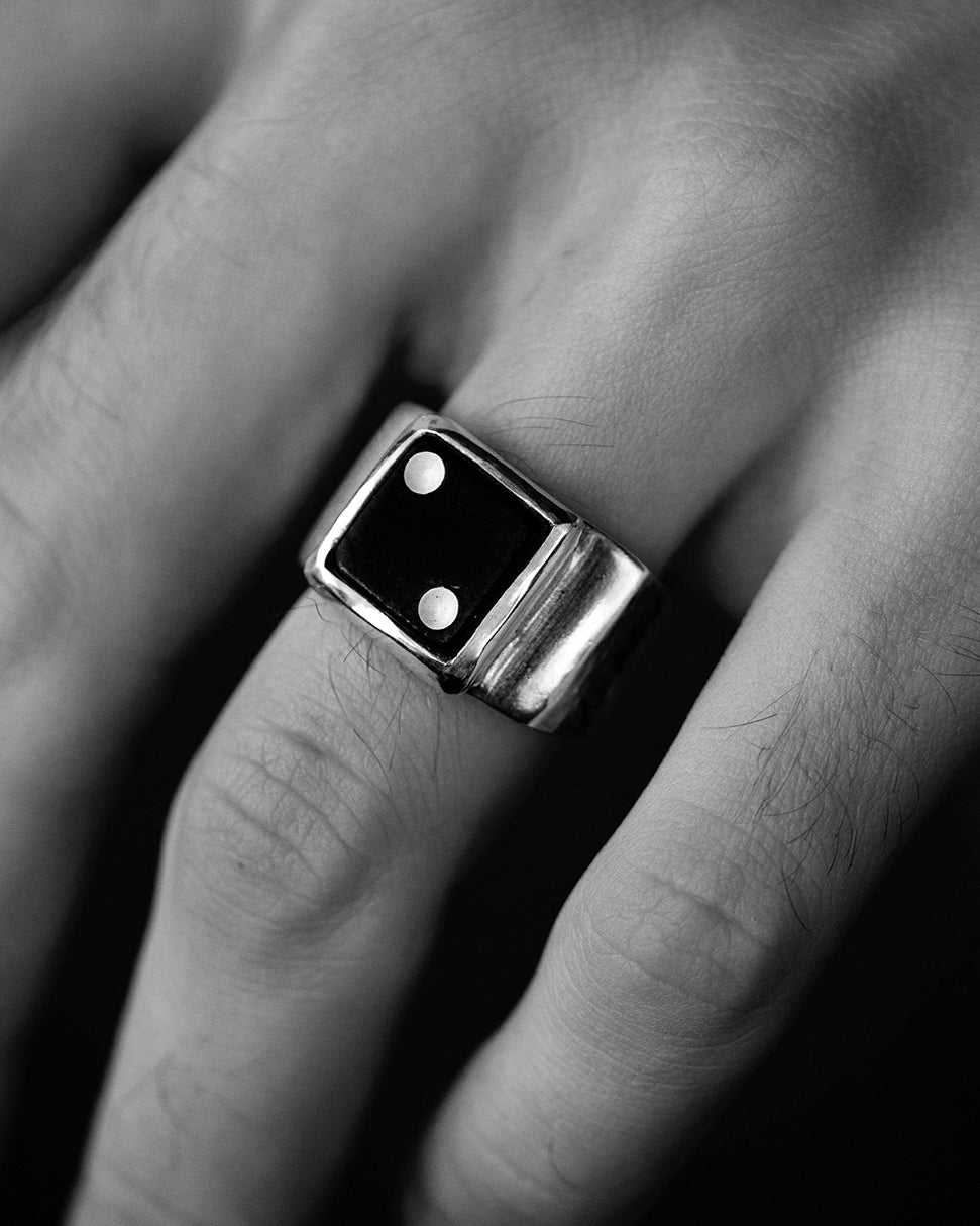 Black Lucky Dice Ring | Alex Streeter
