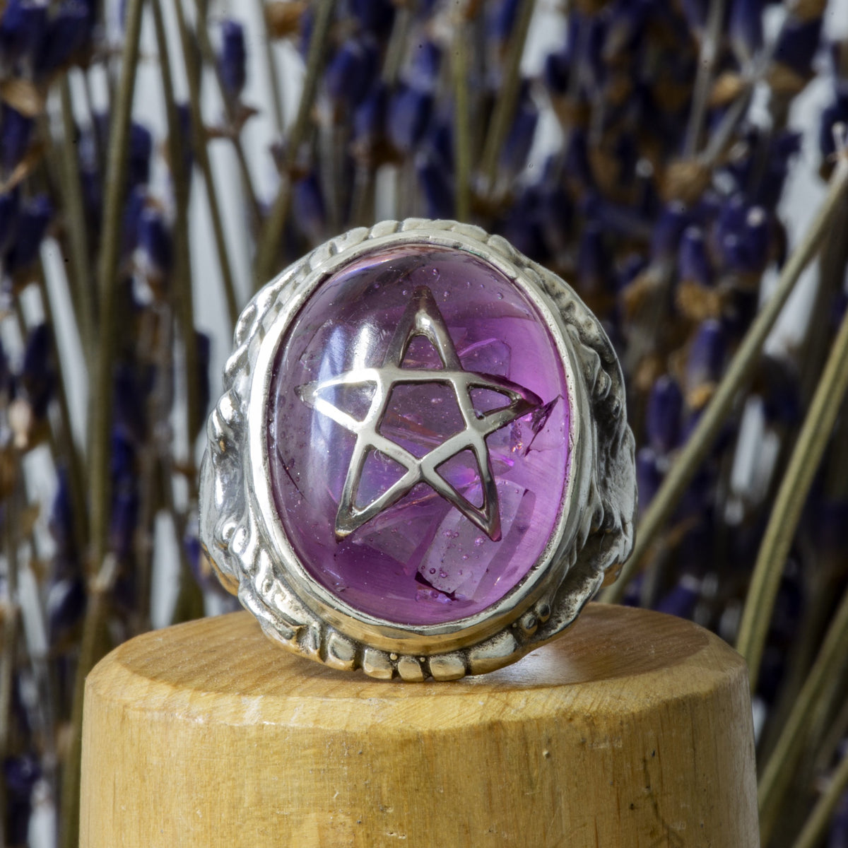 Cracked Pink Angel Heart Ring | Alex Streeter