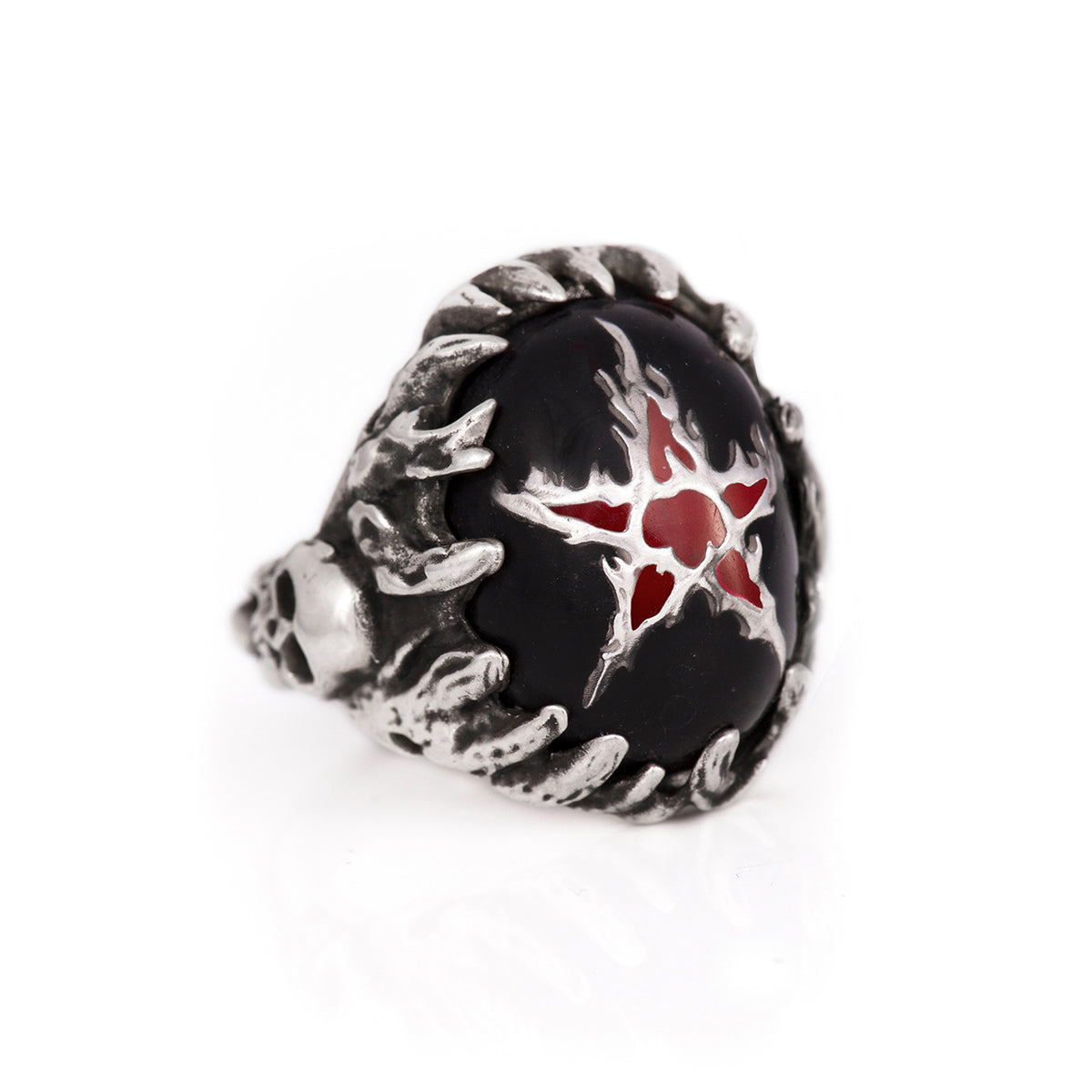 Black Harlequin Flamestar Hellfire Ring | Alex Streeter