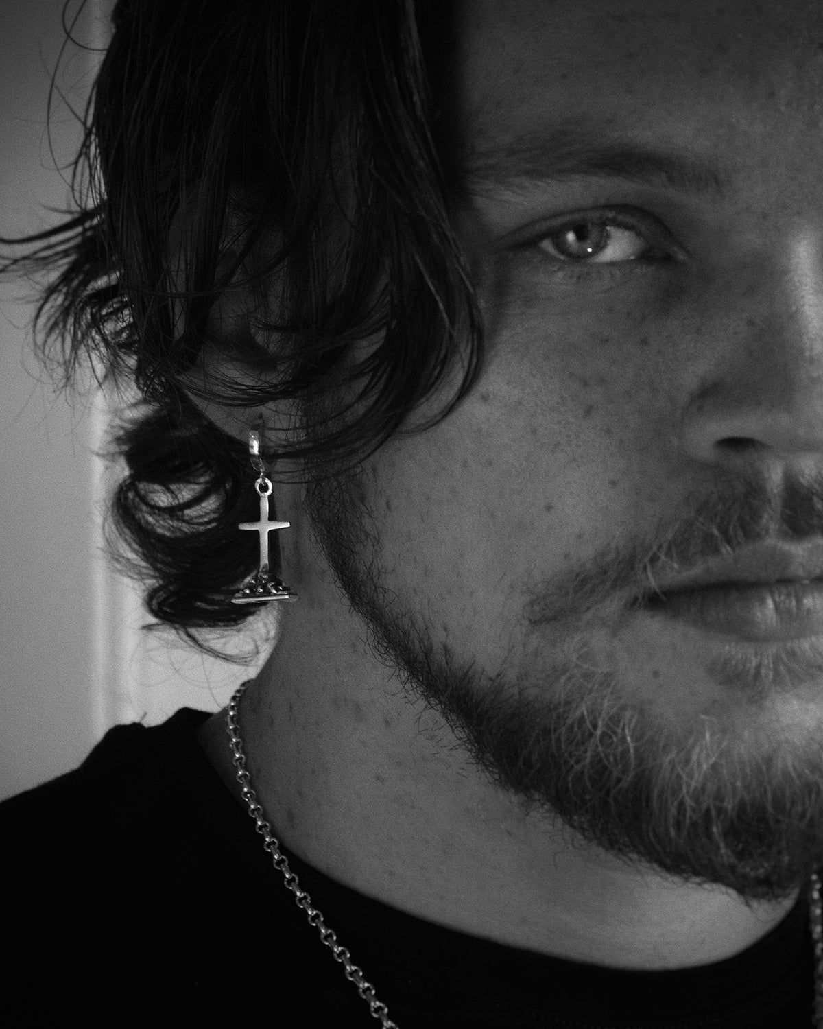 Boothill Cross Hoop Earring | Alex Streeter