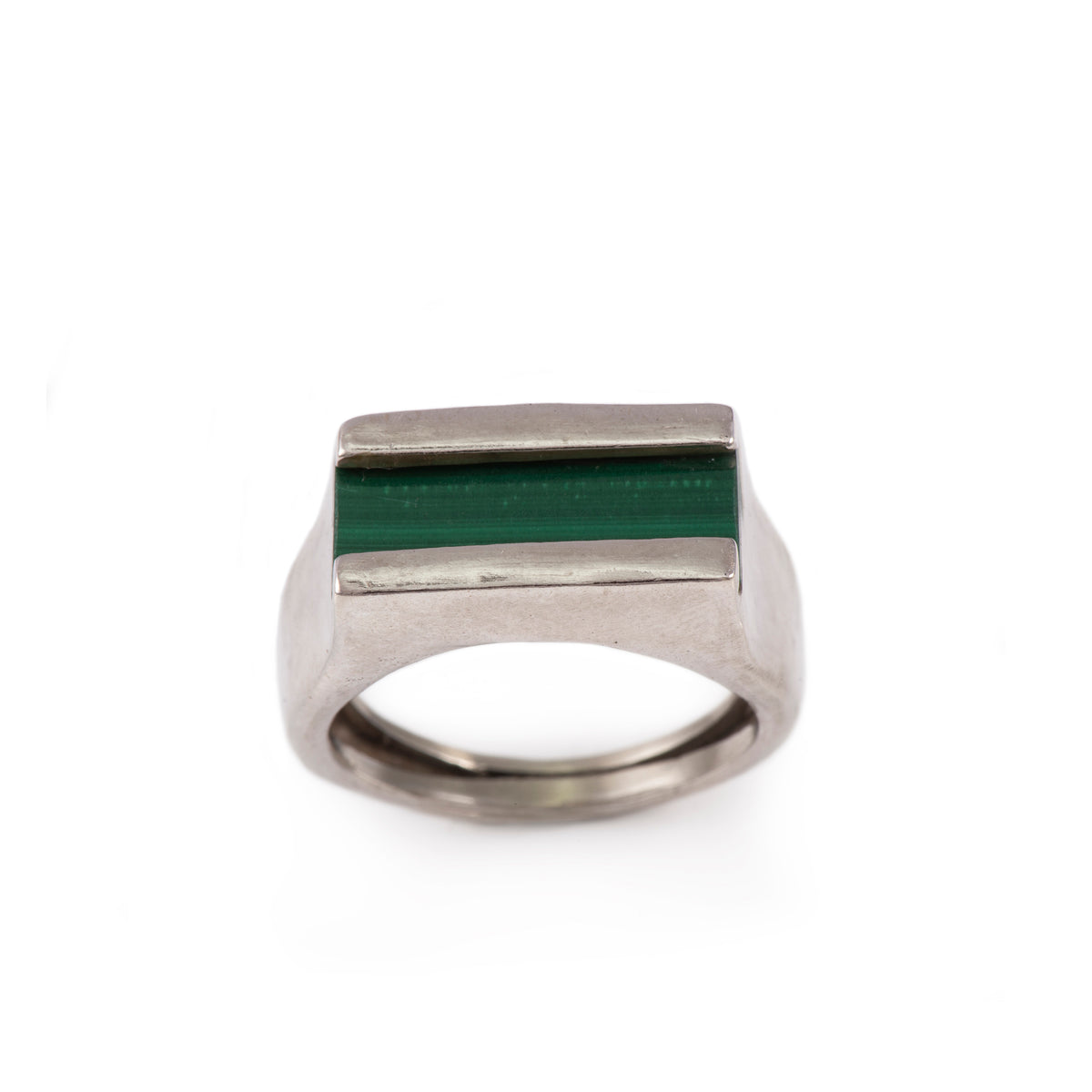 Malachite Inlay Ring | Alex Streeter