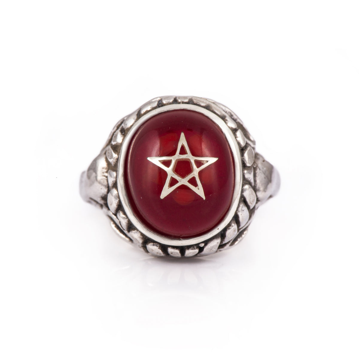Red with Blood Drops Baby Angel Heart Ring | Alex Streeter