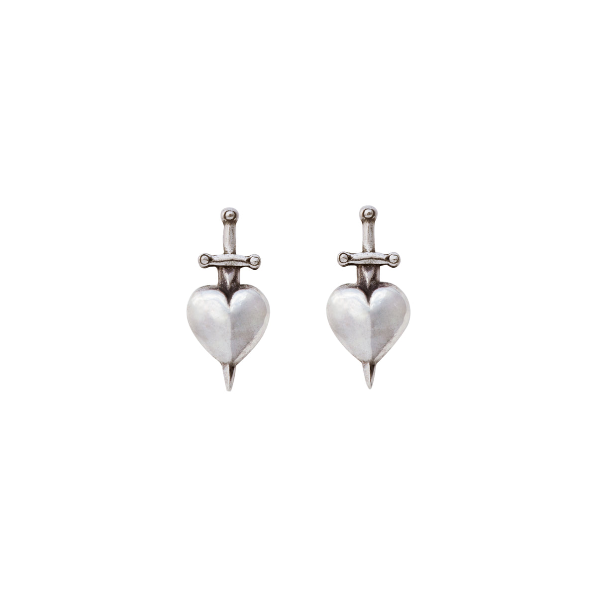 Sword-Pierced Heart Earrings | Alex Streeter